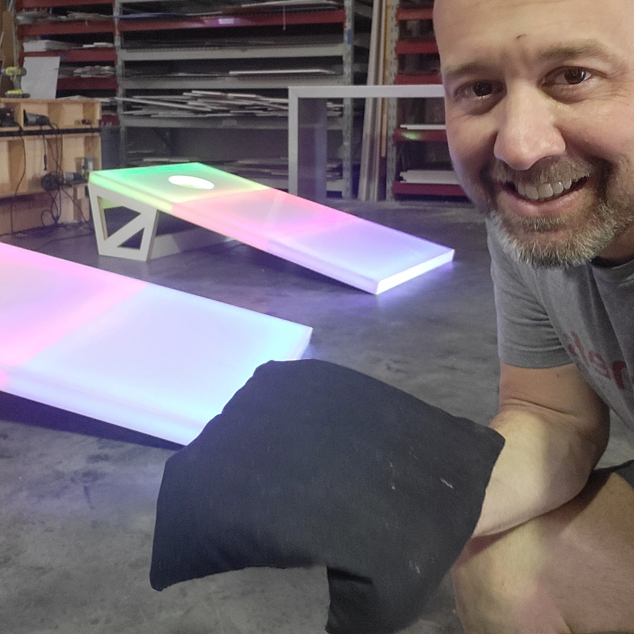 Illuminate Your Game Nights: The Original LED Light Up Cornhole Boards ...