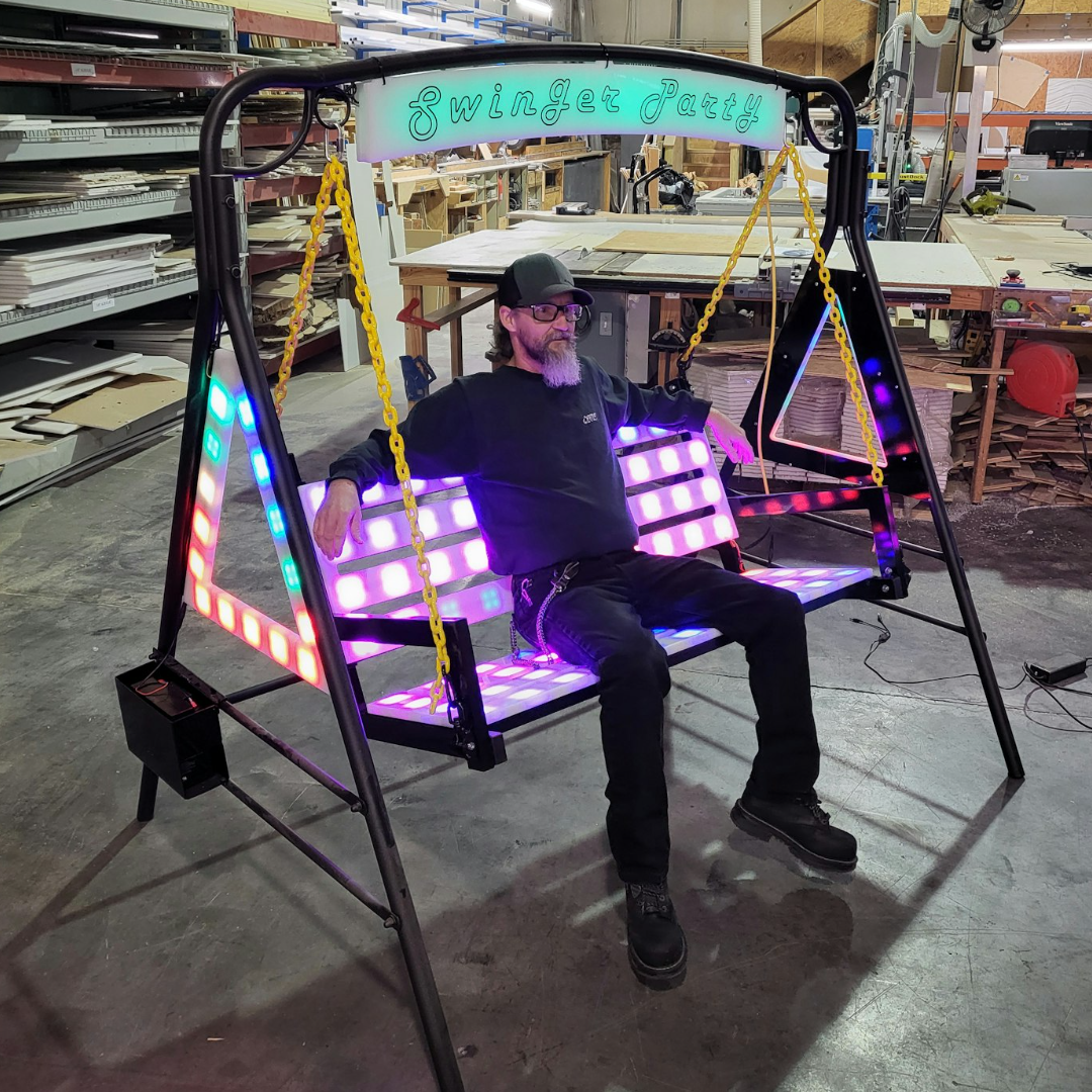 Light-Up Benches & Swings | LED seating for Patios & Events – BarChefs