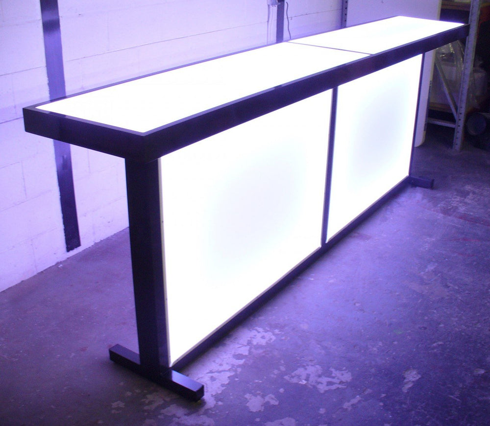 LED Lighted Party Table | 10' Long Bar-Height Table – BarChefs