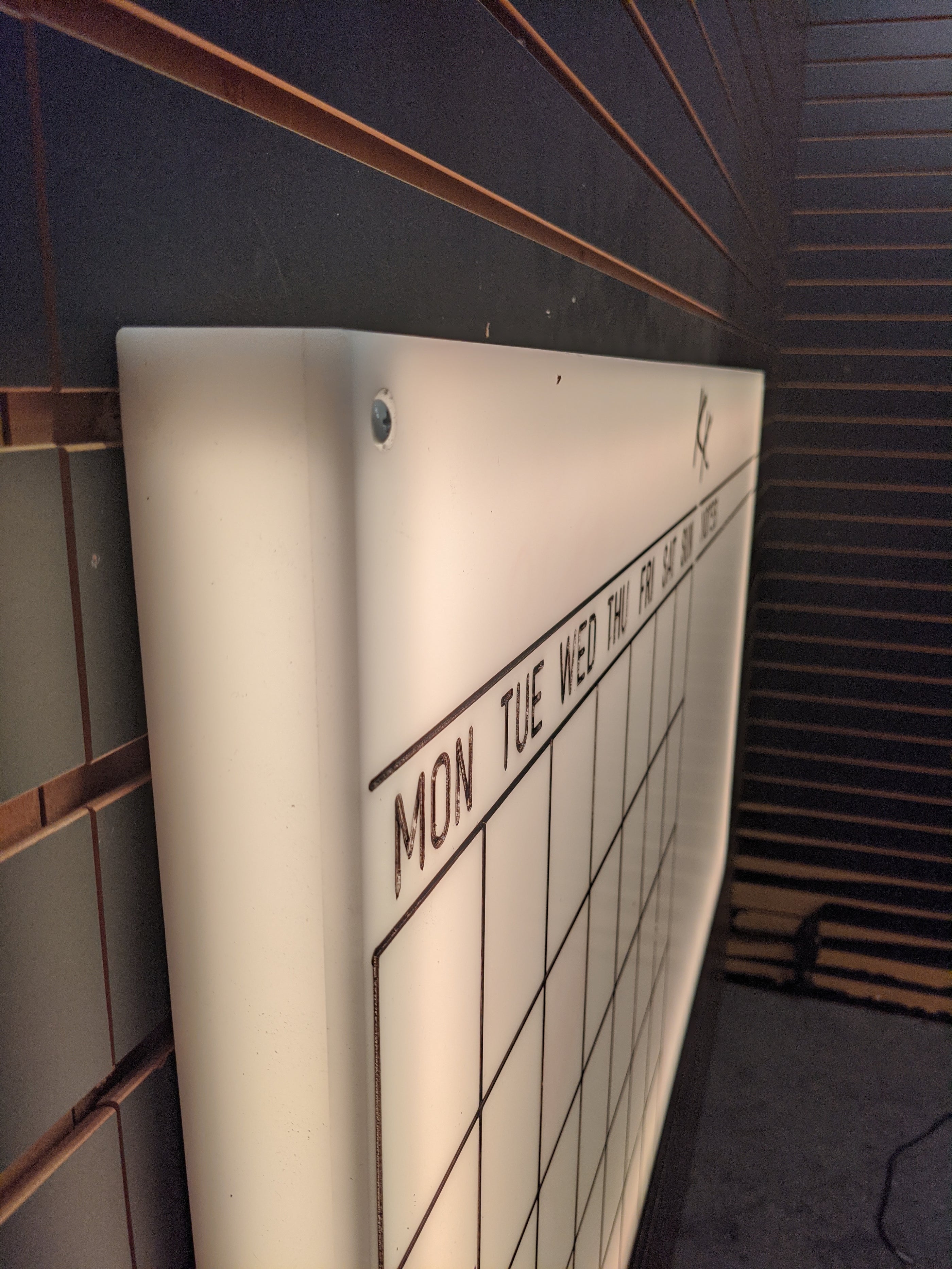Dry Erase LED Calendar Board – BarChefs