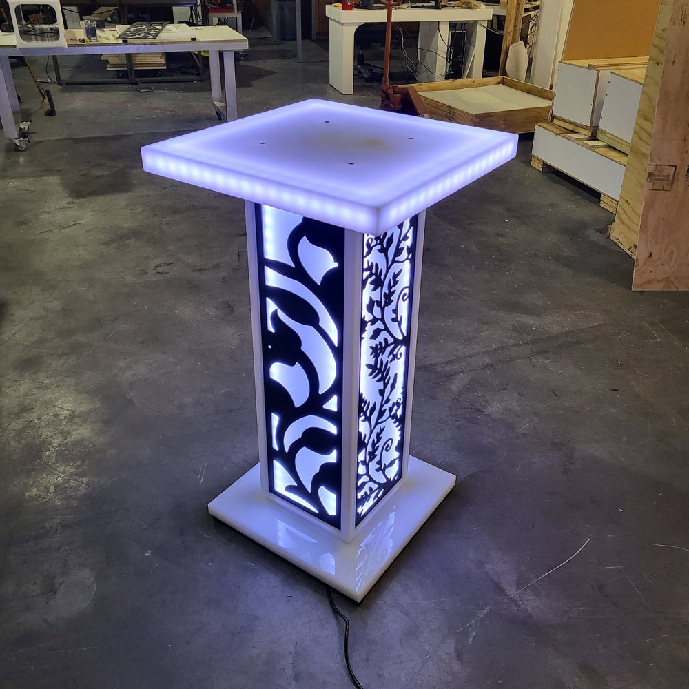 LED Light-Up Highboy & Lounge Tables | superGLOW Series – BarChefs