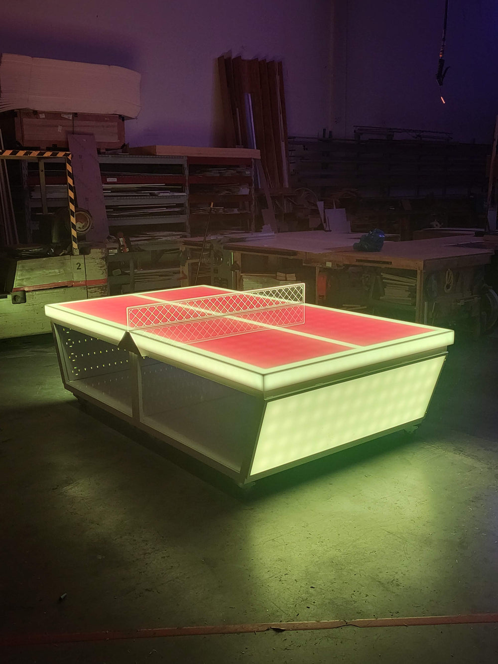 LED Ping Pong Table | Light-Up Table Tennis – BarChefs